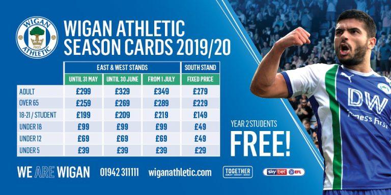 WAFC 2019-20 season cards Wigan Athletic Football Supporters Club