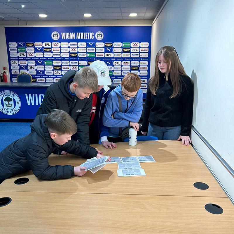 Escape from the DW Stadium with the FA Cup Wigan Athletic Football ...